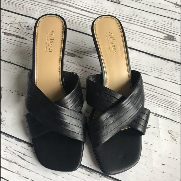 villager | Shoes | Villager Slipon Sandals Leather | Poshmark
